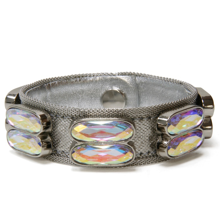 B.B.SIMON CUFF-D66-SILVER MESH-AB-SF – B.B. Simon®