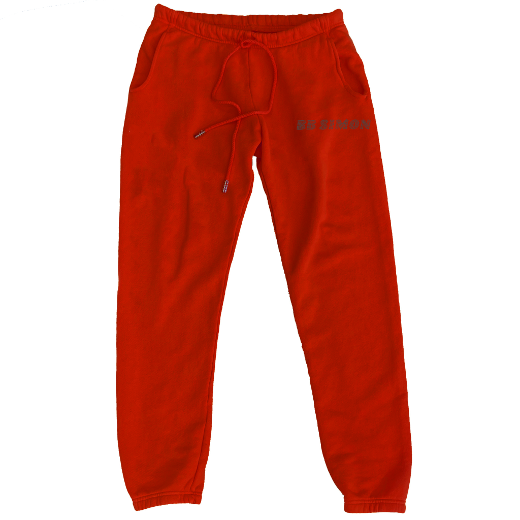 BB Simon Logo Sweatpants - Red/Hematite - B.B. Simon®