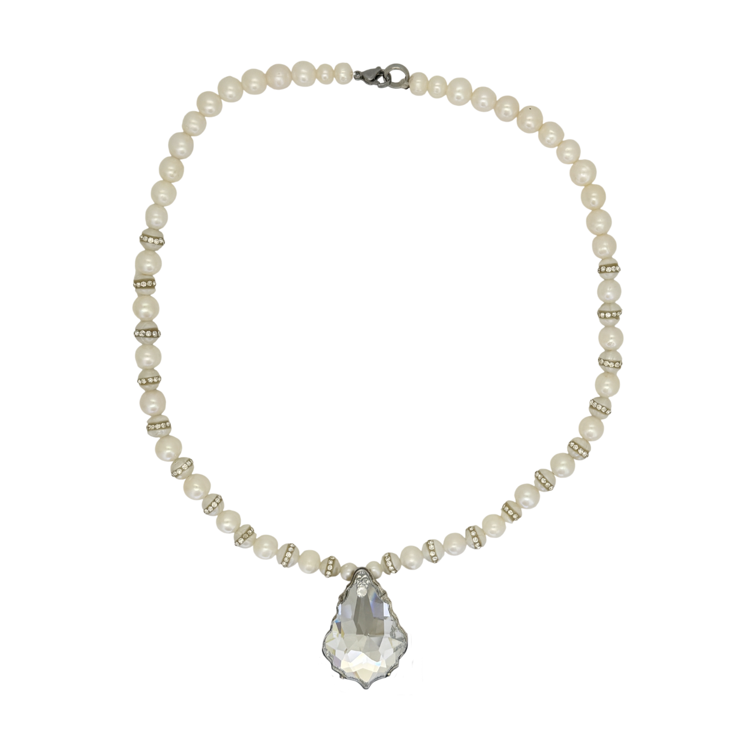 Pendeloque Crystal - Silver - B.B. Simon®